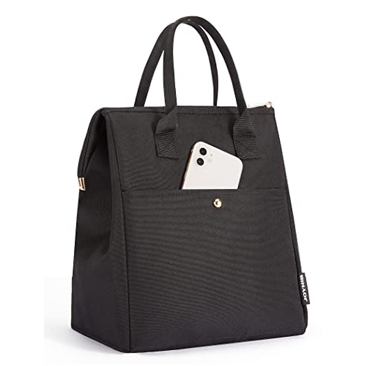 JOYHILL Insulated Lunch Bag for Women, Thermal Lunch Tote Bag, Leakproof Lunch Box Bag Lunch Handbag with Front Pocket, Water Resisted Lunch Bag for Work Picnic