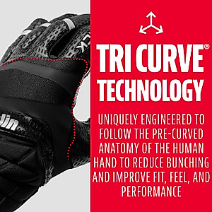 Franklin Sports Hi-Tack Premium Football Receiver Gloves - Black - Youth Medium