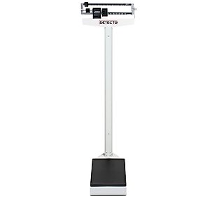 DETECTO 437 Mechanical Physician Beam Scale, No Height Rod/Wheels