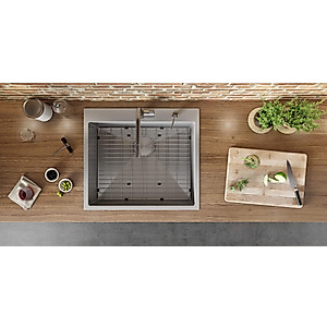 Ruvati 25-inch Drop-in Tight Radius Topmount 16 Gauge Stainless Steel Kitchen Sink Single Bowl - RVH8007