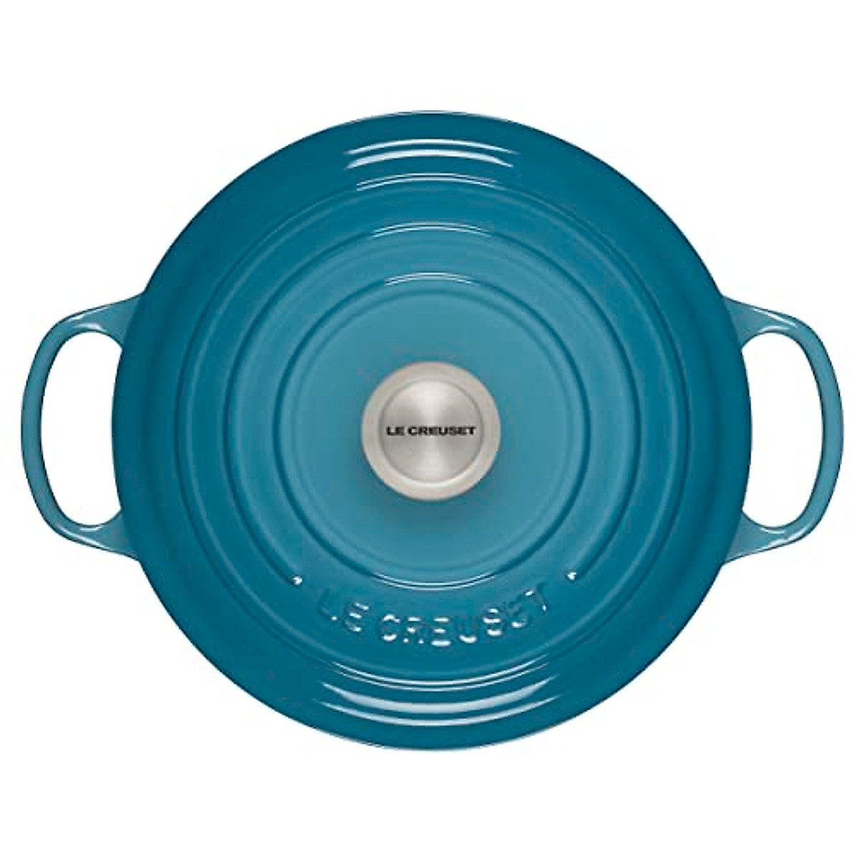 Le Creuset Signature Enameled Cast Iron Round Dutch Oven, 5.5qt., Caribbean