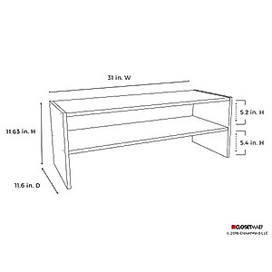 ClosetMaid 8923 Stackable 31-Inch Wide Horizontal Organizer, Espresso