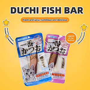 Purrfectpaws Natural Hand-Cut Cat Treats/Cat Complement, 0.8 Ounces of cat Topper, Cat Broth Digestive Support Hairball Control, six in a Pack(Bonito Flavored)