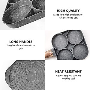 Hemoton 1pc Omelet Pan Egg Mould Pan Non Stick Pan Small Frying Pan Cast Iron Frying Pan Woks Stir-Fry Pans Non Stick Skillet Flat Frying Pan Cooking Tool Hamburger Fried Eggs Aluminum