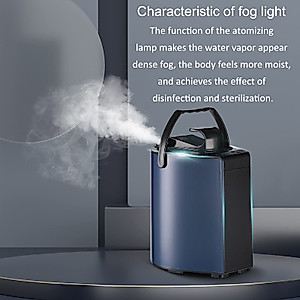 TaTalife Sauna Steamer Portable Pot, 3L Stainless Steel Steam Generator with Remote Control, Smart Touch Button, Spa Machine with Timer Display Mist Moisturizing for Body Detox