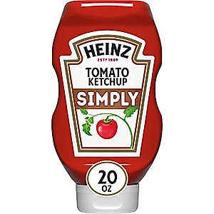 Heinz Simply Tomato Ketchup with No Artificial Sweeteners (20 oz Bottle)