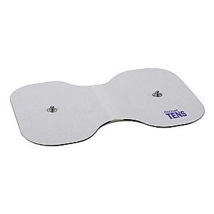 TENS Electrodes, 2 Premium Quality 4 inch x 6 inch Dual Self Adhesive Electrodes for TENS Units, Snap Butterfly TENS Unit Electrodes, Discount TENS Brand