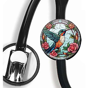 Lovely Bird Personalized Medical Stethoscope Name Tag,Medical Stethoscope Name Tag,Nurse Doctor Name Tag Stethoscope ID Tag Customized