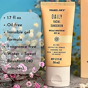 Trader Joe's Daily Facial Sunscreen Broad Spectrum SPF 40