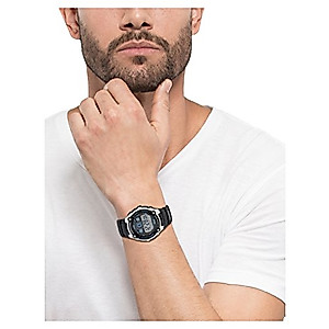 Casio AE-2000W-1AVCF Men's AE2000W-1AV Silver-Tone and Black Multi-Functional Digital Sport Watch