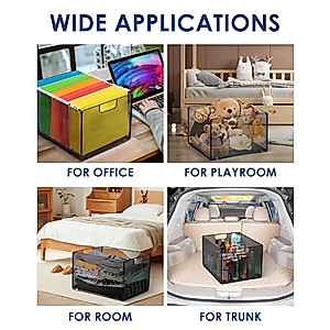 Housmile Hanging File Organizer, Foldable Mesh File Organizer, Hanging File Folder Organizer, Desk File Organizer, Letter Size File Box