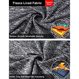 Liberty Imports 2 Pack Mens Zip Up Hoodies, Fleece Thermal Tech Jackets, Lightweight Running Sweatshirts with Zipper Pockets(Set 2, Medium)