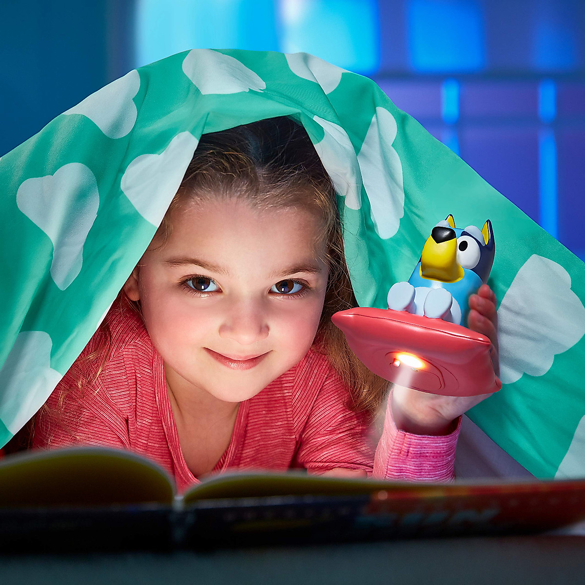 Bluey - Bingo 2 in 1 Bedtime Night Light and Handy Flashlight - LED Night Light with Auto-Off Timer