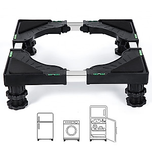 Furniture Dolly with 8 Feet 4 Dual Wheels and Mini Fridge Stand with 4 Feet Bundle