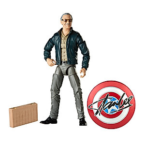 Marvel Hasbro Legends Series 6" Collectible Action Figure Toy The Avengers Cameo Stan Lee, Includes 2 Accessories