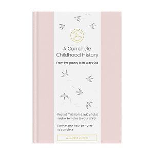 Promptly Journals, A Complete Childhood History: From Pregnancy to 18 Years Old (Powdered Lilac, Purple, Leatherette) | Baby Book and Pregnancy Journal | Baby Memory Book