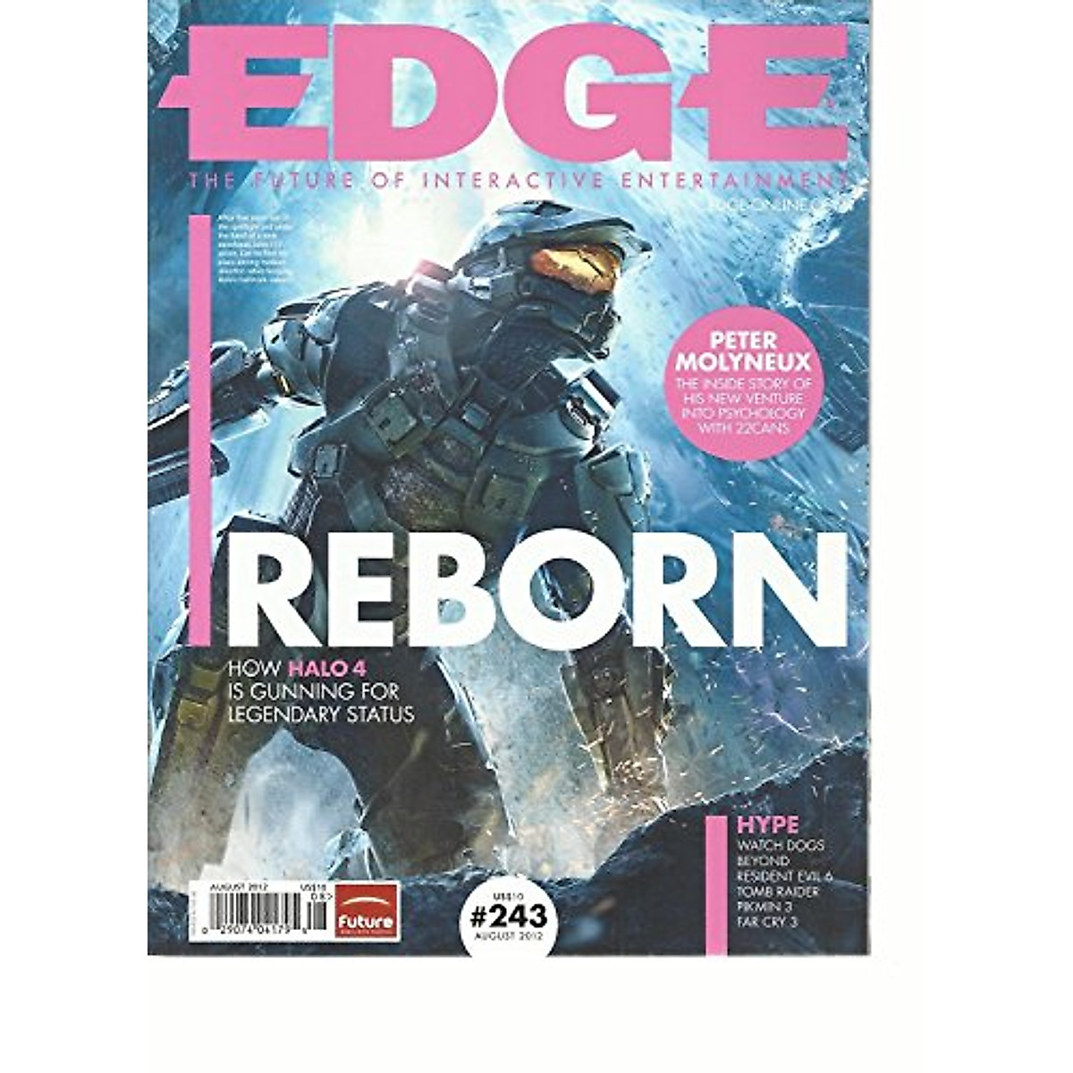 EDGE, THE FUTURE OF INTERACTIVE ENTERTAINMENT, AUGUST, 2012 (REBORN