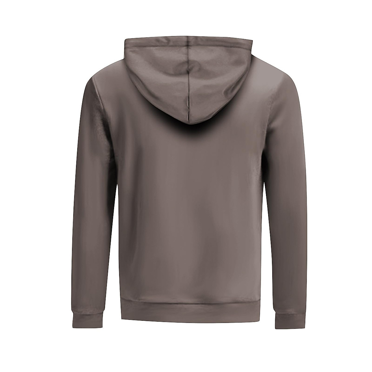 RTTUIOP Big And Tall T Shirts For Men Casual Hike Long Sleeve Hoody Men Pocket Hooded Solid Color Hoodie Fit Super Soft Pullover Men Khaki