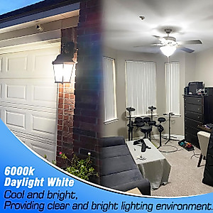 Heifymi E17 LED Light Bulb 10 Watt Equivalent 100W 6000K Daylight White 1000lm 120V E17 Intermediate Base LED Bulb for Desk Lamp,Ceiling Fan Lights, Headboard Reading Lights, Non-Dimmable, 3 Pack