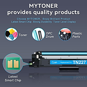 MYTONER TN-227BK/C/M/Y Compatible Toner Cartridge Replacement for Brother TN227 TN-227 TN223 TN-223BK/C/M/Y Toner for HL-L3230CDW L3290CDW L3210CW MFC-L3770CDW L3750CDW L3710CW Printer(4 Pack)