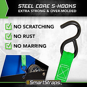 SmartStraps 10-Foot Cambuckle (4pk) 900 lbs Break Strength, 300 lbs Safe Work Load– Tie Down Fragile and Lighter Loads for Transport – Offers More Security Than Rope