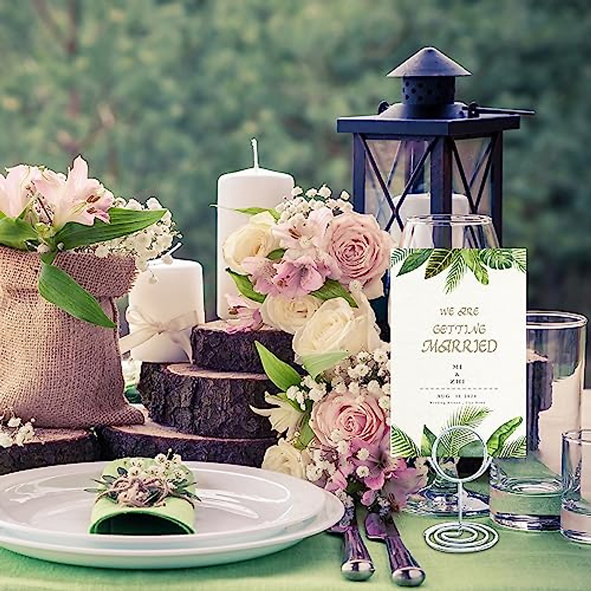 GPYG 40PCS Table Number Holders, Place Cards Holder, Mini Food Labels Menu Holder, Photo Holders, Idea For Centerpieces, Wedding, Birthday, Party Decoration (Silver)