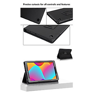 HONIEH PU Leather Case for TCL TAB 8 LE 8 inch 2023 Tablet Case Folding Stand Hand Strap Cover Compatible with TCL Tab 8 LE 9137W