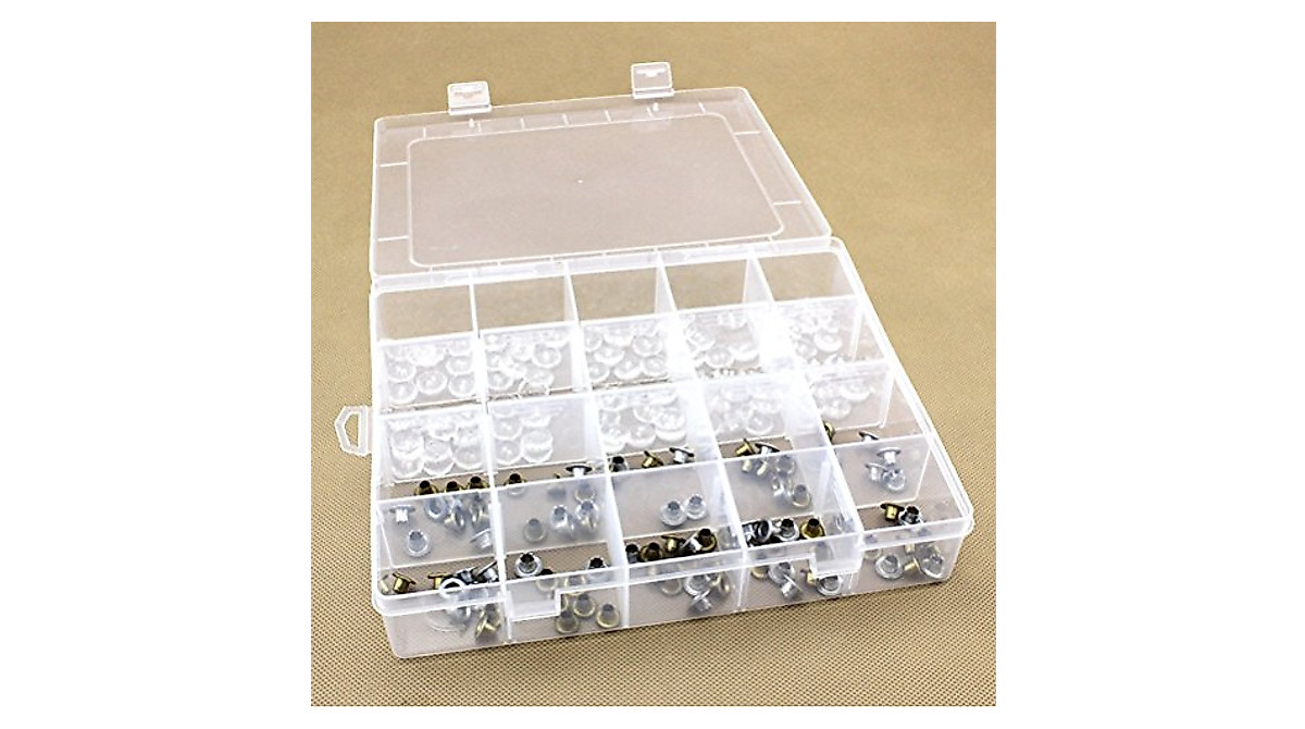 Jewelry Organizer - 20-Grid Storage Box with Removable Dividers