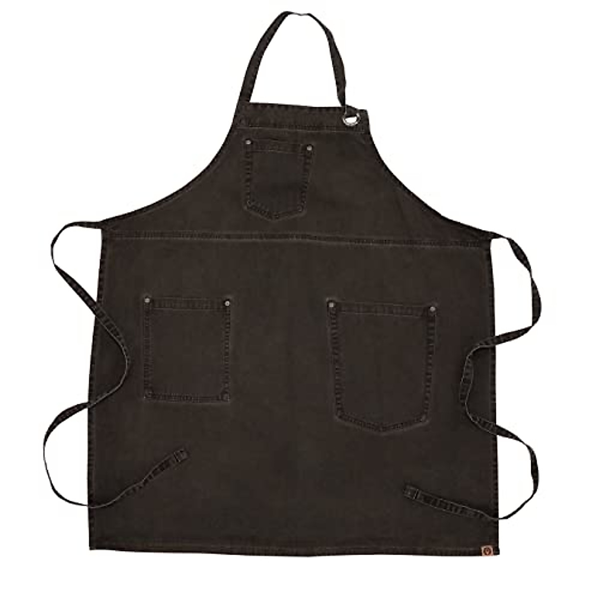 Chef Works Unisex Dorset Bib Apron, Pewter, One Size