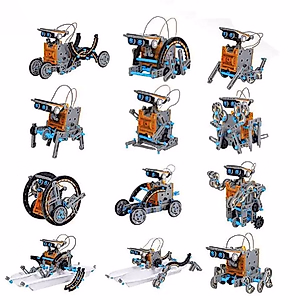 12 in 1 STEM Solar STEM Robot Kit, Educational Toy, Assembled Solar Robot Kit