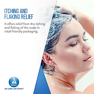 Dynarex Anti Dandruff Shampoo - Cleansing & Moisturizing Shampoo with Pyrithione Zinc - Daily Hair Shampoo for Men & Women for Itching, Flaking, Dry Scalp - 12 fl. oz., Case of 12