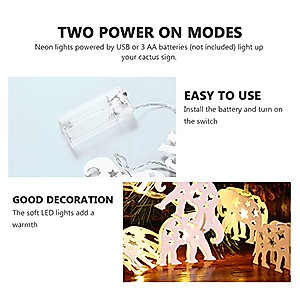 OSALADI Elephant String Lights Metal Animal Fairy Lights Battery Operated Star LED Hanging Garland Light for Wedding Birthday Bedroom Curtain Yard Garden Decoration