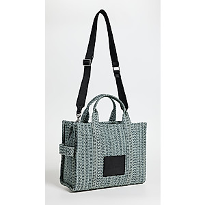 Marc Jacobs Women's The Medium Tote, Sun Faded Denim, Green, Graphic, One Size
