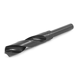 XMHF 18.5mm Tip Diameter HSS Reduced Shank Drill Bit 1/2"Straight Shank Drilling Hole Tool Black Oxidation