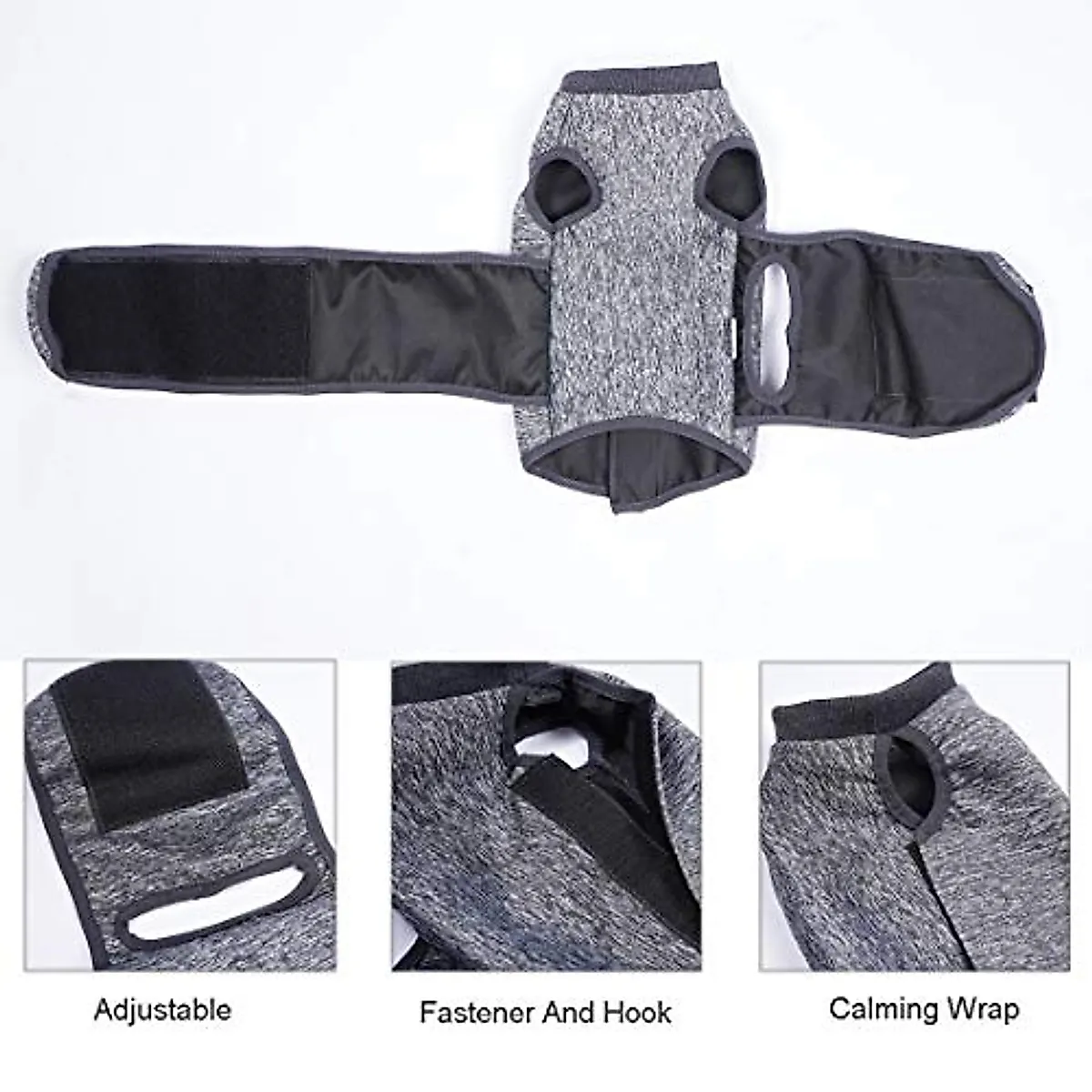 Coppthinktu Cat Anxiety Jacket, Thunder Vest for Cats, Cat Anti Anxiety Vest, Shirt for Cat, Cats Calming Wrap Vet Recommended Calming Solution Vest for Fireworks, Thunder, Travel, Separation