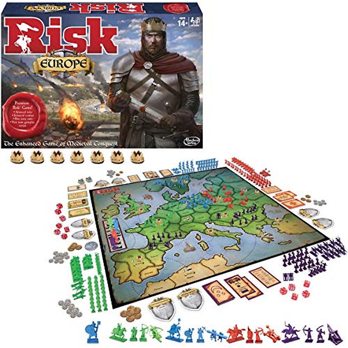 Winning Moves Games Risk Europe, Blue