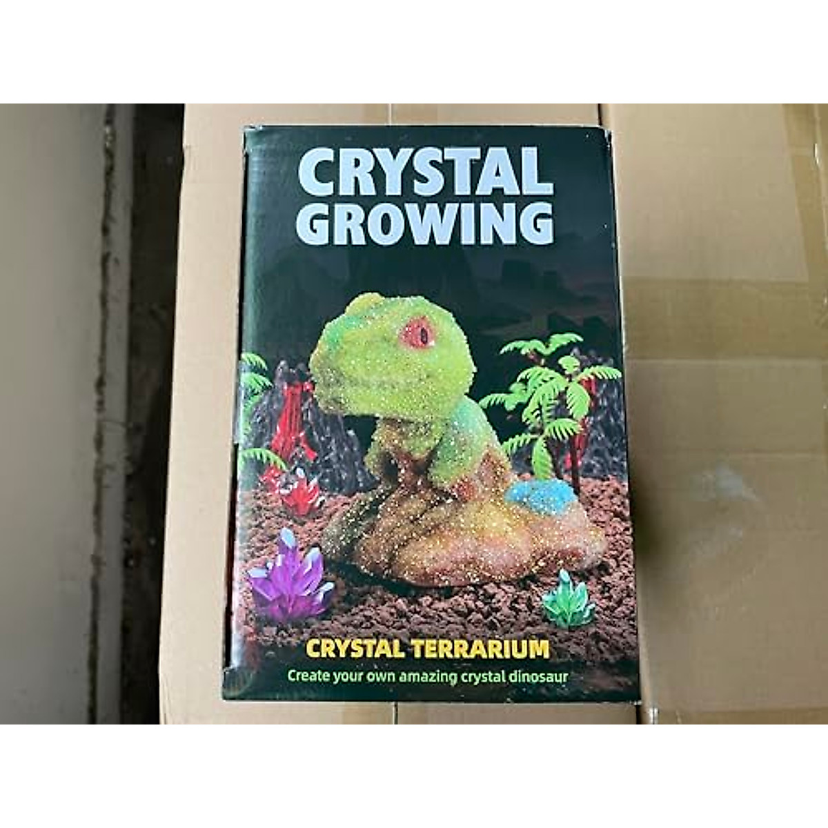Dinosaur Crystal Growing Kit - STEM Science Experiment for Kids Ages 8-12, Grow Your Own Crystal Terrarium, DIY Gift for Christmas or Birthdays