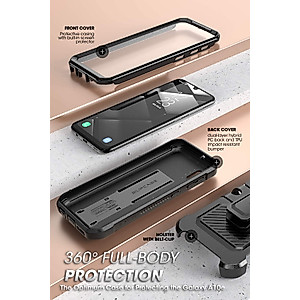 SUPCASE Unicorn Beetle Pro Series Designed for Samsung Galaxy A10e Case(2019 Release), Full-Body Rugged Holster & Kickstand Case with Built-in Screen Protector (Black)