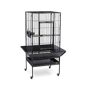 Prevue Pet Products 3352BLK Park Plaza Bird Cage, Black Hammertone, Large