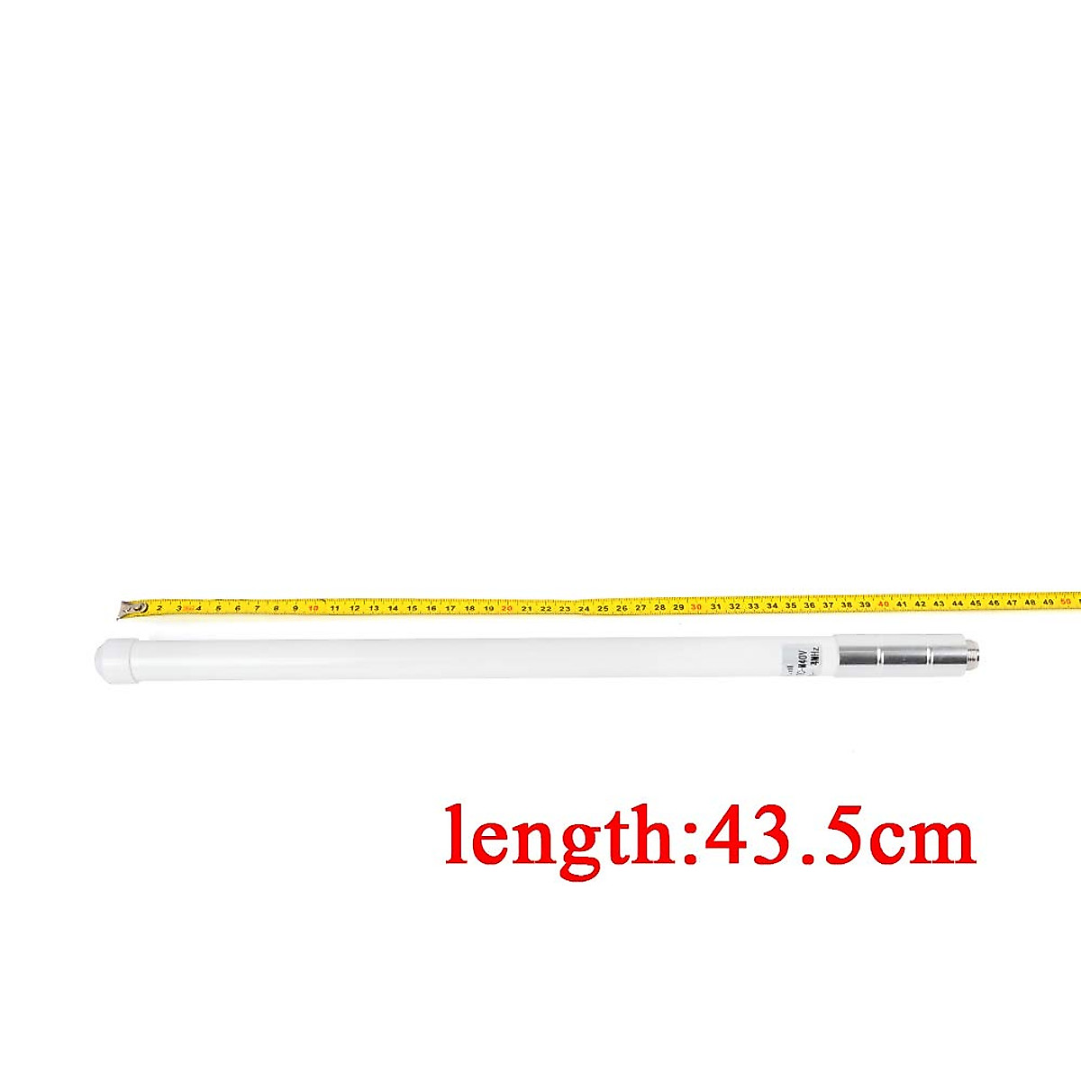 HYS TC-40UV Dual Band VHF UHF 2meter 70cm 144/430Mhz 2.5dBi 100W 15.7inch Fiberglass Outdoor Base Antenna with SO239 (UHF Female) Connector For ICOM Yaesu Midland Motorola Mobile Ham Radio Transceiver
