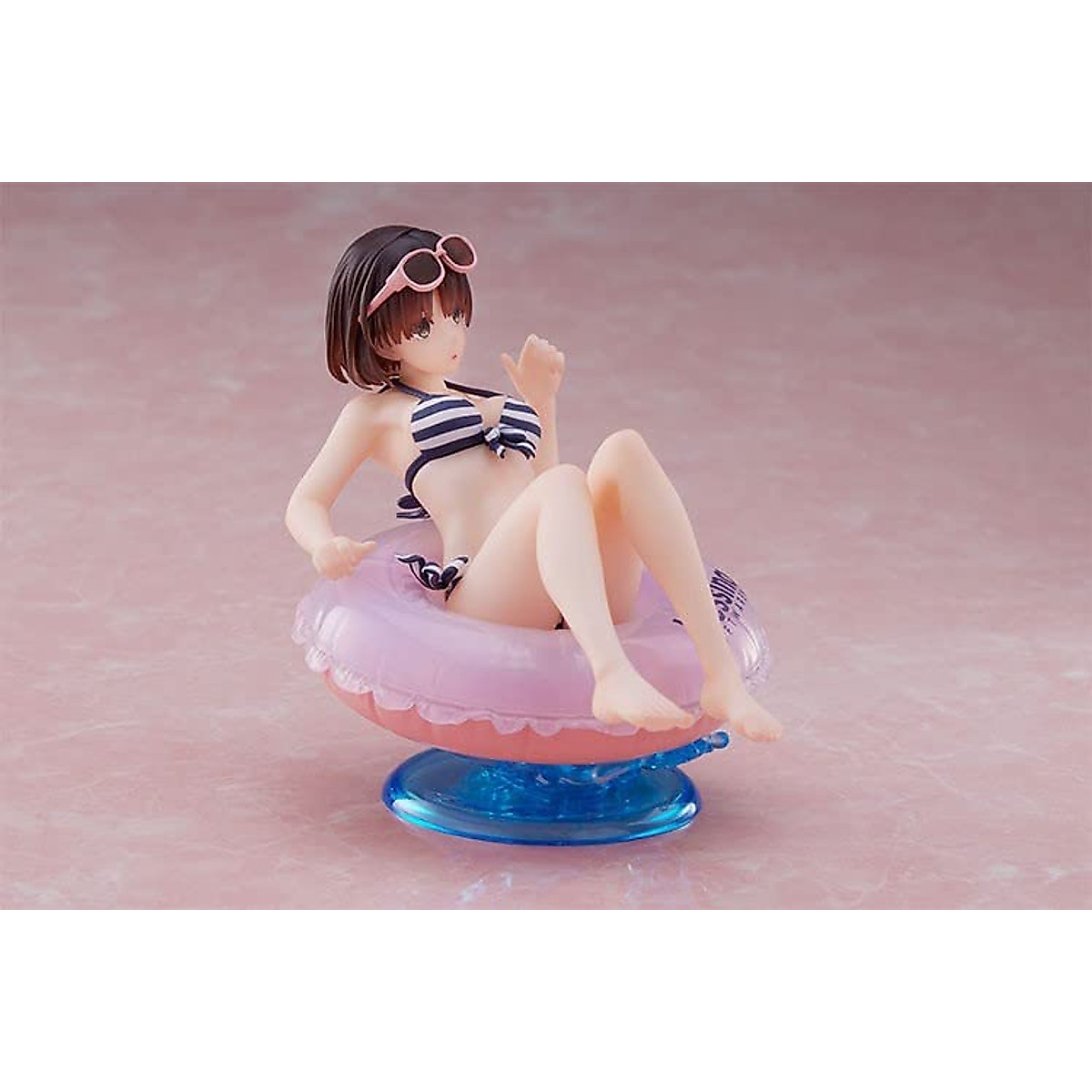 Figure, How to Raise A Boring Girlfriend, Pool Party, Katou Megumi, Anime Game Character, About 10cm High, Static Table Decoration, Room Decoration Model, Handmade Model