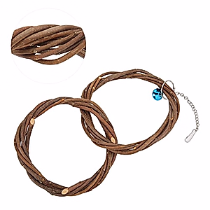 Bird Toys, Bird Cage Hammock Swing Bird Double Swing Training Entertaining Your Parakeet Bird Perches for Small Parakeets Cockatiels(Double Ring Swing)