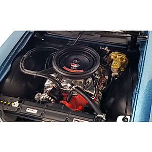 1970 Chevy Chevelle Convertible Blue Met. w/White Stripes Briggs Chevy Drag Car Ltd Ed to 774 pcs Worldwide 1/18 Diecast Model Car by Acme A1805522