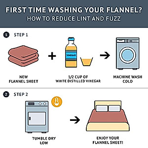 Comfort Spaces Cotton Flannel Breathable Warm Deep Pocket Sheets with Pillow Case Bedding, Cal King, Grey/Red Plaid 4 Piece