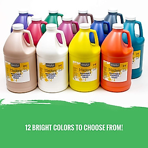 Handy Art Little Masters Washable Tempera Paint, 64 Fl Oz (Pack of 1), White