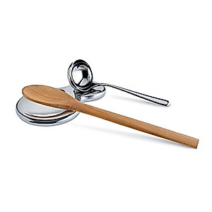 Alessi "T-1000" Spoon Rest in 18/10 Stainless Steel Mirror Polished, Silver