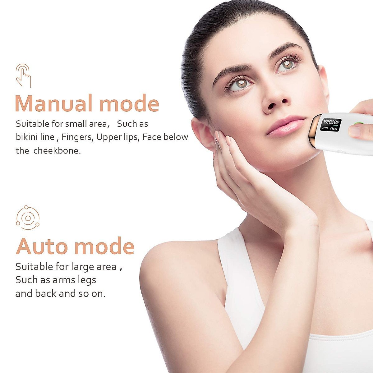 IPL Hair Removal for Women and Men,Laser Hair Removal 99,999 Flashes Painless Hair Remover for Facial Legs Arms Armpits Whole Body