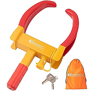 Wheel Lock Universal Heavy Duty Security Trailer Wheel Locks Tire Anti Theft for Most Cars Motorcycle SUV Golf Boat