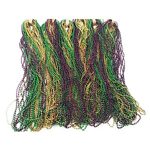 Mardi Gras Beads (144 Pieces) by Oojami