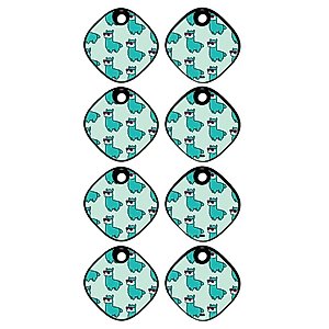MightySkins Skin Compatible with Samsung Galaxy SmartTag (4 Pack) - Awesome Alpacas | Protective, Durable, and Unique Vinyl Decal wrap Cover | Easy to Apply and Change Style | Made in The USA